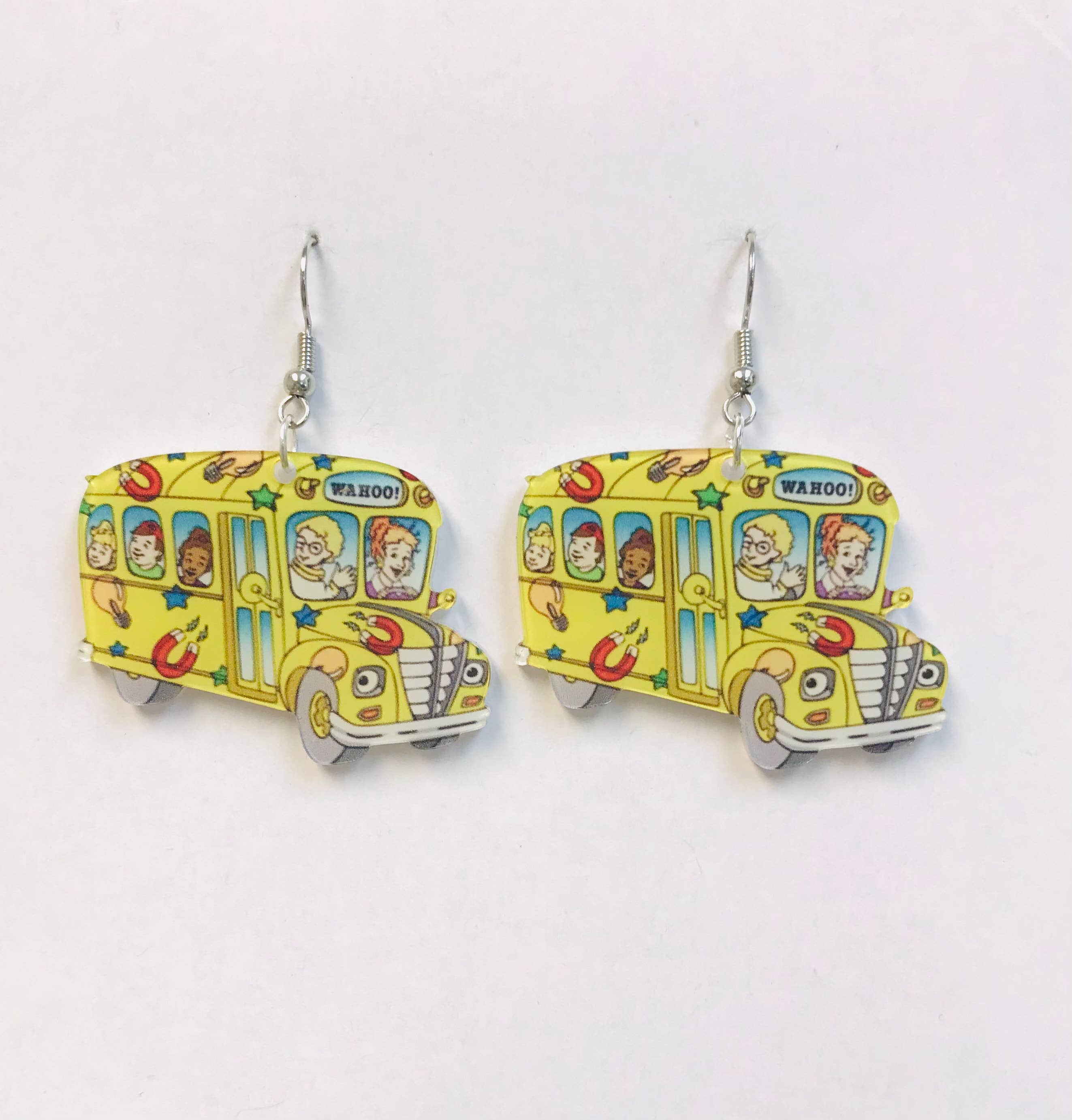 Magic School Bus Earrings Teacher Gift kid's book character ...
